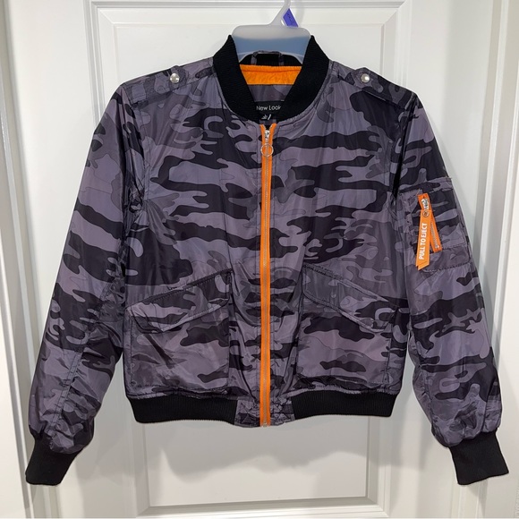 New Look | Jackets & Coats | New Look Jacket Womens Size L Gray ...